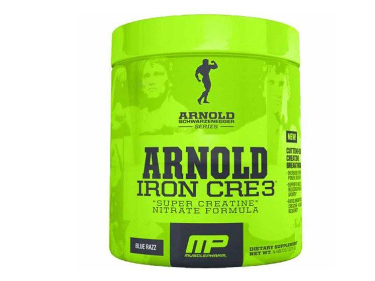 Arnold Iron Cre3 Creatina 127g Framboesa Azul - Arnold Schwarzenegger ...