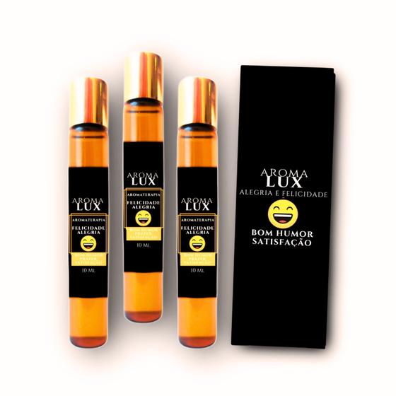 Aromalux Alegria e Felicidade Roll-on 10ml 100% Puro 2x Acompanha o ...