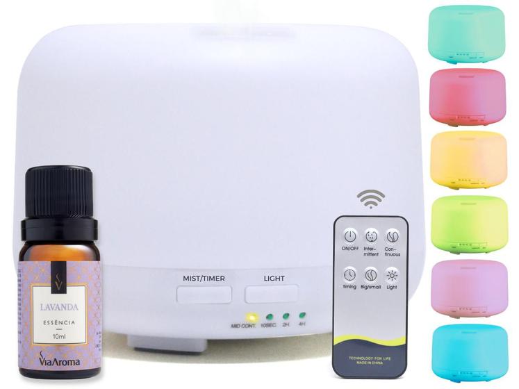 Aromatizador Difusor Eletrico Ambiente C/ 7 Cores + Essencia Cheiro Zen ...