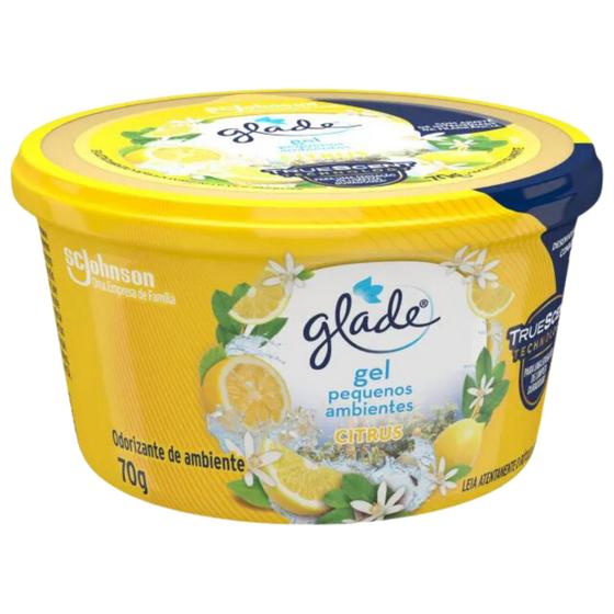 Aromatizante Glade Gel 70g Flores e Frutas/ Toque de Maciez/ Citrus/ Lavanda - Johnson & Johnson ...