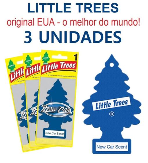Aromatizante Little Trees Original Cheirinho New Car - Kit 3 Unidades ...