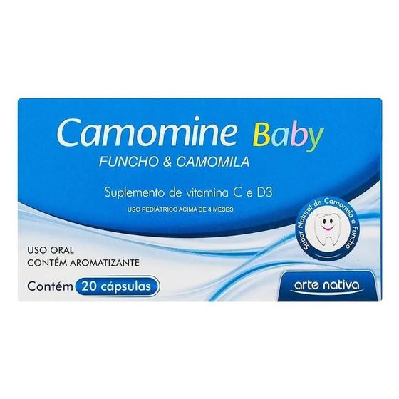 Arte Nativa Camomine C Baby Capsulas C/20 - Fitoterápicos - Magazine Luiza