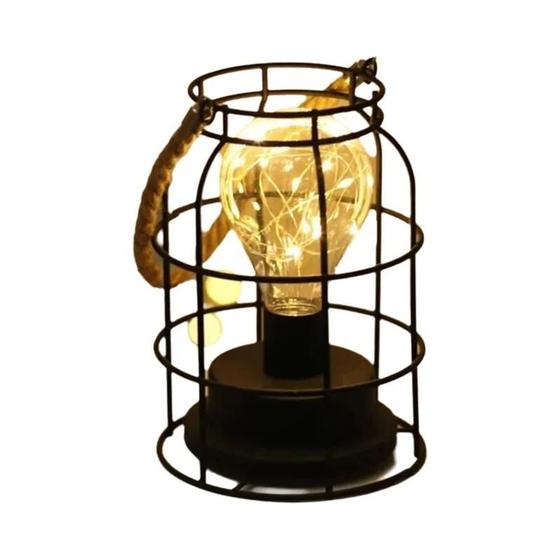 Arte Retro Led Candeeiro De Mesa Luz Da Noite Quarto Cabeceira ...