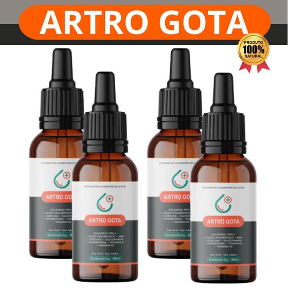 Artro Gota Suplemento Líquido sem Dor nas Articulções 4 unid ...
