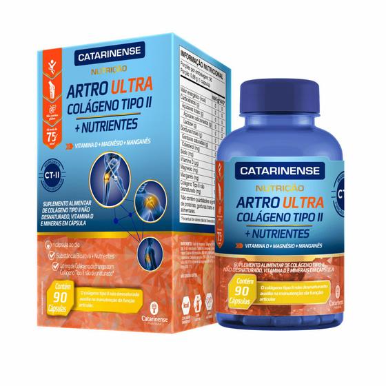 Artro Ultra Colágeno Tipo II + Nutrientes 660mg com 90 cápsulas ...