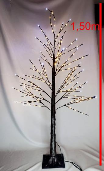 Árvore de LED 1,50m Arvore de Natal Luzes com Pisca Bivolt - MC ...