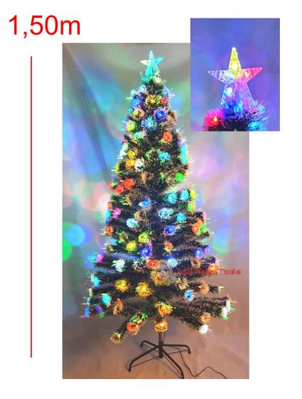 Árvore de Natal LED Fibra Ótica Nevada 150Cm Luzes Colorida - MultiA ...