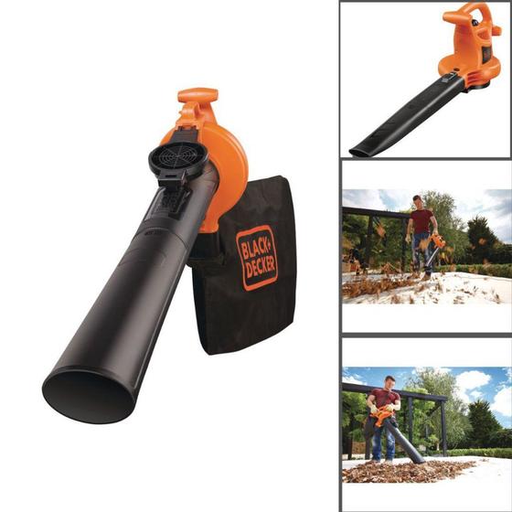 Aspirador e Soprador 3 em 1 Black Decker 2500w BV25 - Laranja - 110v ...