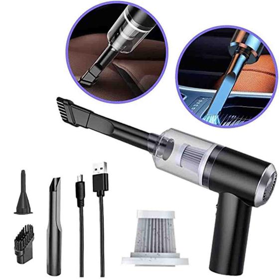 Aspirador Pó Sem Fio Soprador Portatil Poeira Limpeza Teclado ...