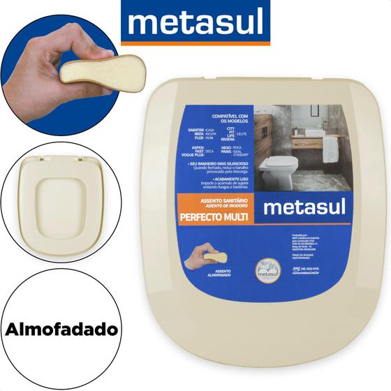 Assento Almofadado Vaso Retangular Multi Sabatini Metasul - Assento ...