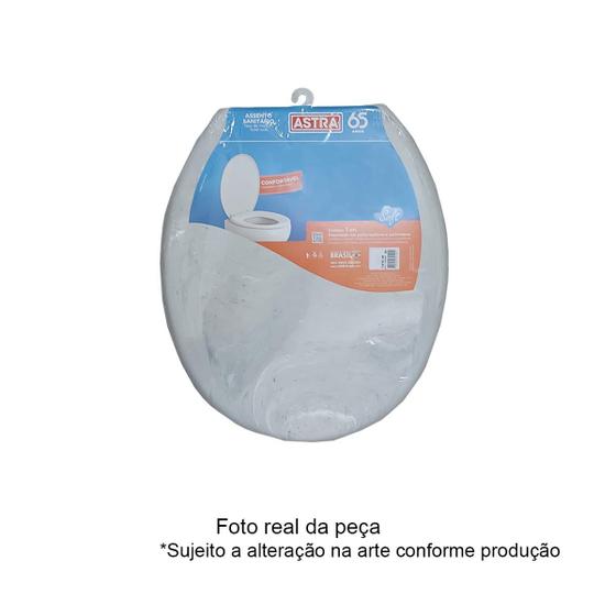 Assento Sanitário Marmorizado TPJM Oval Plástico Astra Soft - Assento ...