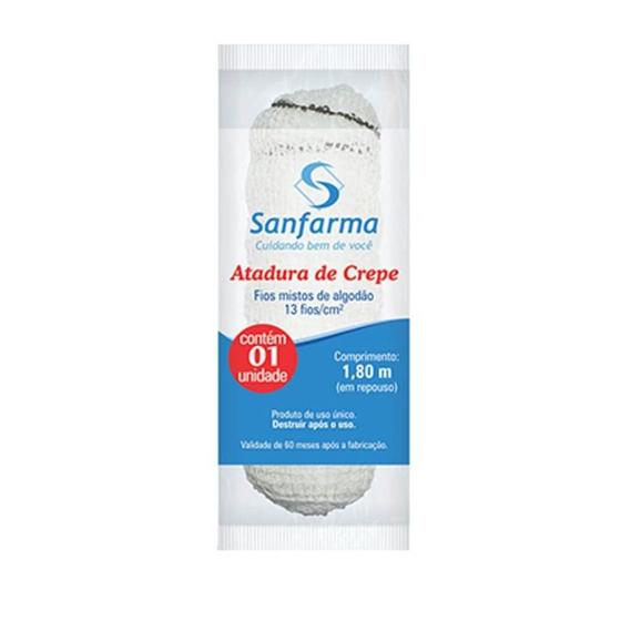 Atadura de Crepe Sanfarma 13 Fios 15Cm X 1,8M 1 Unidade - Atadura - Magazine Luiza