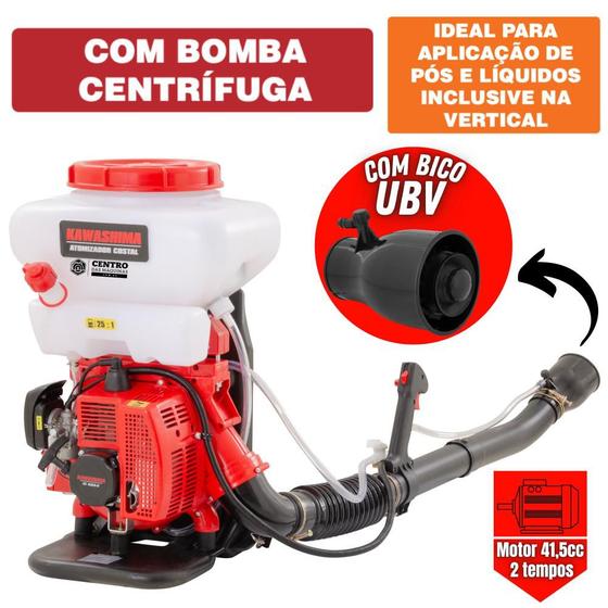 Atomizador e Pulverizador Costal Kawashima AT4314U á Gasolina 2T Com ...