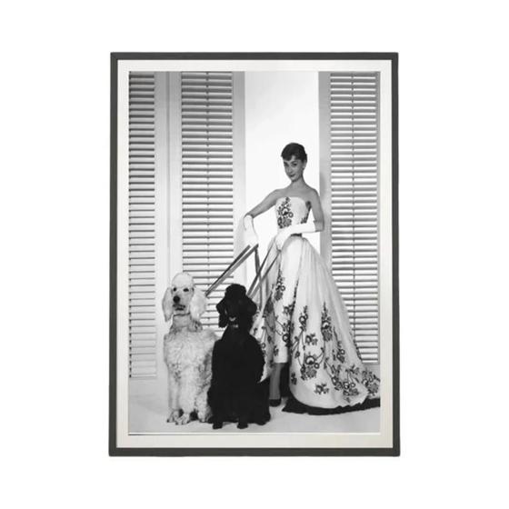 Audrey Hepburn Café Da Manhã No Tiffany's Vintage Movie Poster Canvas ...