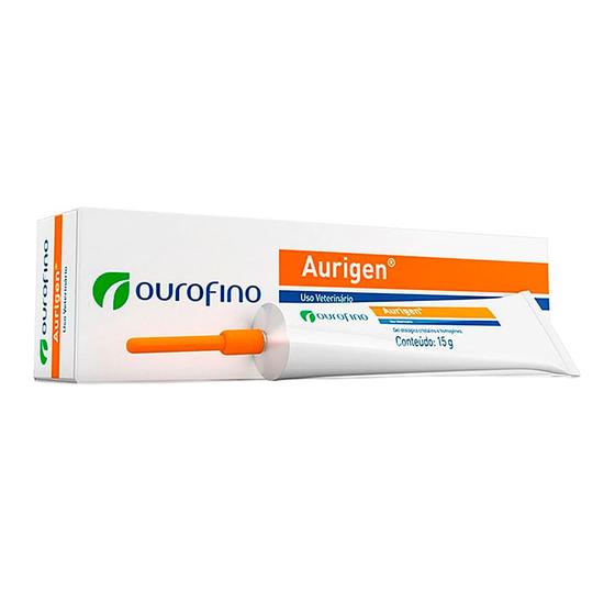 Aurigen Uso Veterinário Gel Otológico com 15g - Ouro Fino - Otológico ...