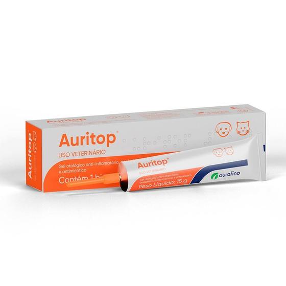 Auritop Gel Otológico Ourofino 15G - Otológico Pet - Magazine Luiza