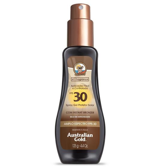 Australian Gold Bronzeador Protetor Solar Spray FPS30 125mL - Protetor ...