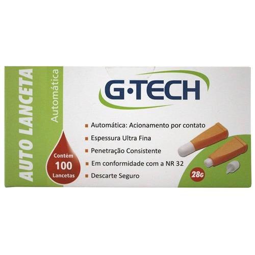 Auto Lanceta Automática G-Tech 28g - 100 Unidades - Accumed ...