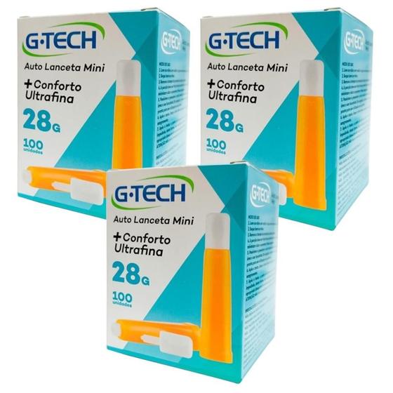Auto Lanceta Automáticas G-tech Kit 3 Cx C/100un 28G Cada - ACCUMED ...
