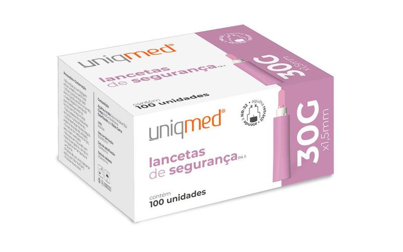 Auto Lanceta de Segurança Automática 30G X 1,5MM - Uniqmed ...
