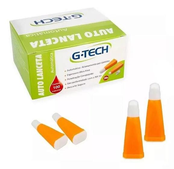 Auto Lanceta Glicêmica Automática 28G Cx 100 Unid. G-TECH - G- TECH ...