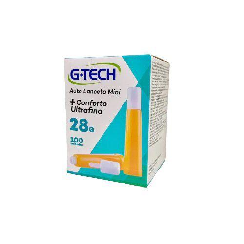 Auto lanceta mini 28g caixa com 100 uni - G TECH - Lancetadores e ...