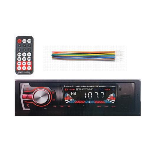 Auto Radio Bluetooth Mp3 Fm Usb Aux Sd Controle Mo-6821 - Atomo - Som ...