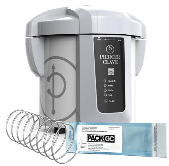 Autoclave Piercerclave 8 Litros para Body Piercing -Branco + Separador ...