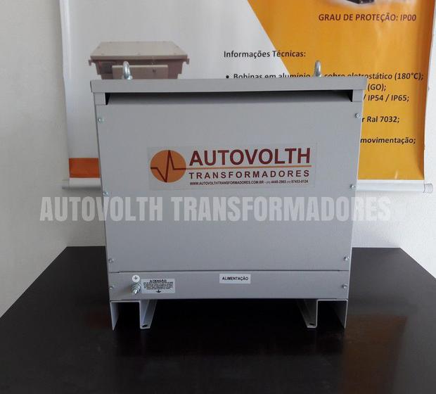 Autotransformador trifásico 10kVA 380v/220v+N IP23 - Autovolth - Autotransformador de Energia ...