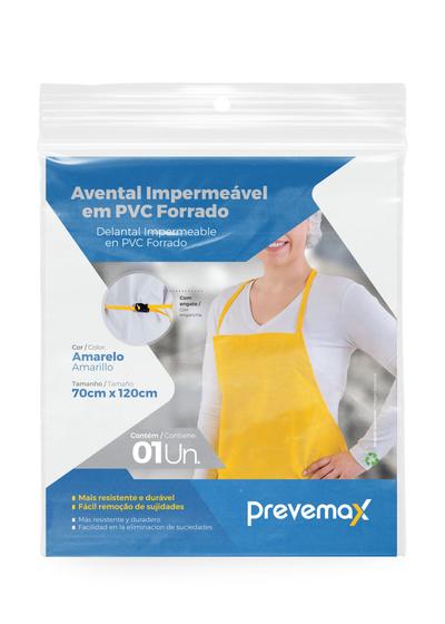 Avental PVC Forrado Com Engate Amarelo - Prevemax - Avental - Magazine ...
