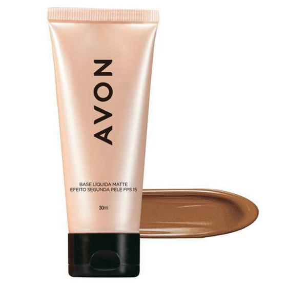 Avon - Base Líquida Matte Efeito Segunda Pele FPS 15 420 Q - Base ...