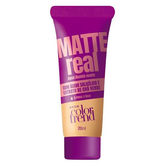 Avon Base Líquida Matte Real 140Q - 20ml - Base Facial - Magazine Luiza