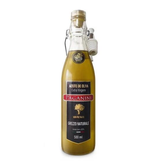 Azeite De Oliva Extra Virgem Grezzo Naturale Italiano Paganini Vidro ...