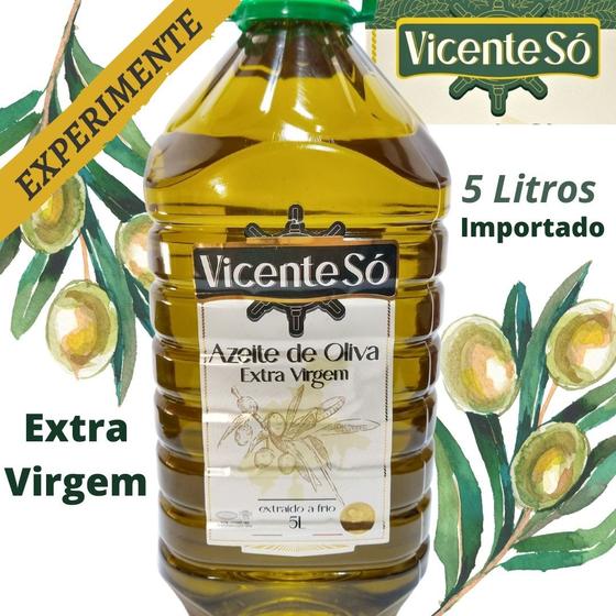 Azeite Extra Virgem de Oliva Importado 5 Litros Extraído a Frio Produzido e Envasado na Turquia ...
