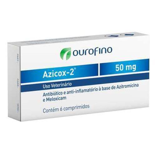 Azicox 2 50mg - 6 Comprimidos - OURO FINO - Medicamento veterinário ...