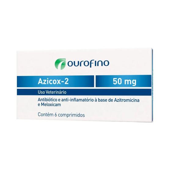Azicox-2 50mg caixa 6 comprimidos Ouro Fino - Antibiótico - Magazine Luiza