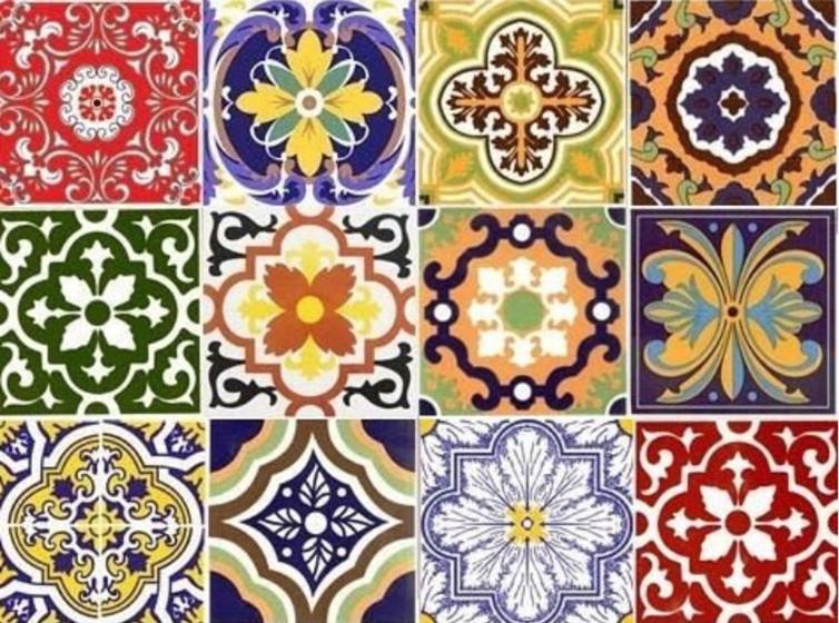 Azulejos de Porcelana Colonial kit com 25 peças (Alta durabilidade ...