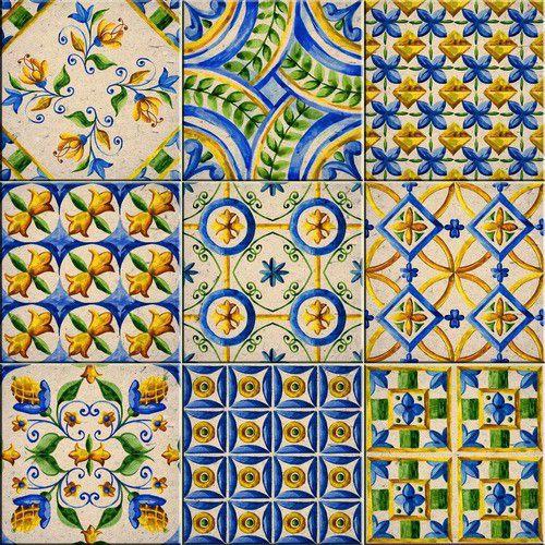 Azulejos Decorativos Florença Kit 9 Peças 15x15cm. - Sofistiq Digital ...