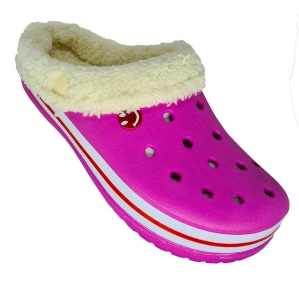 Babuche Crocs Pelo pelinho Confortável quentinho antiderrapante super ...