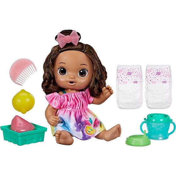 Baby Alive Boneca Bebê Hora do Suco Cabelos Castanhos F7357XB00 ...