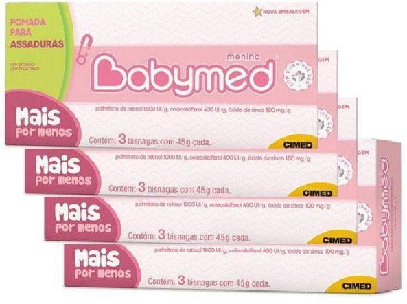 Babymed kit 4x3 45gr 12 Pomadas Para Prevenção e para Assaduras Cimed ...