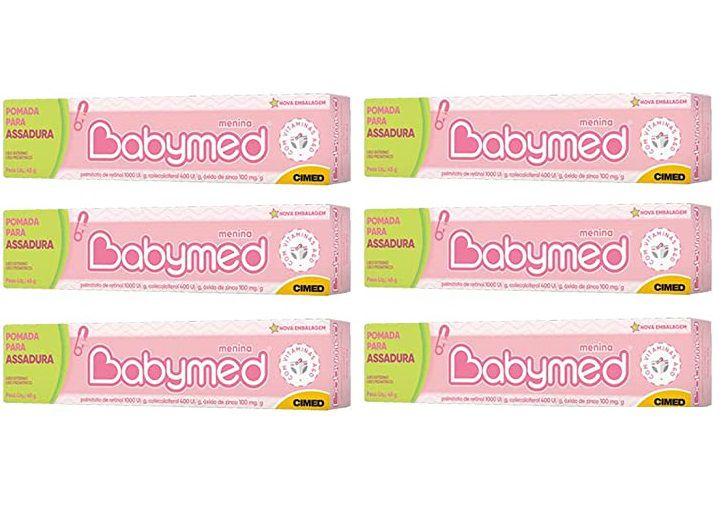 Babymed Pomada Para Assaduras 6x45 Gramas - Rosa - CIMED - Creme ...