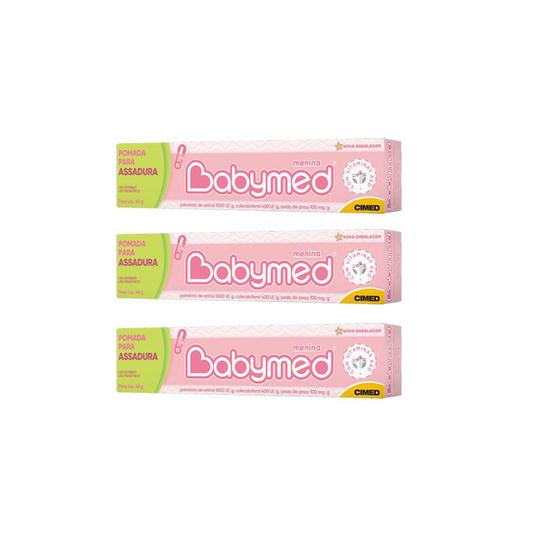 Babymed Pomada tratamento kit com 3x45g Cada Bebê Menina - Cimed ...