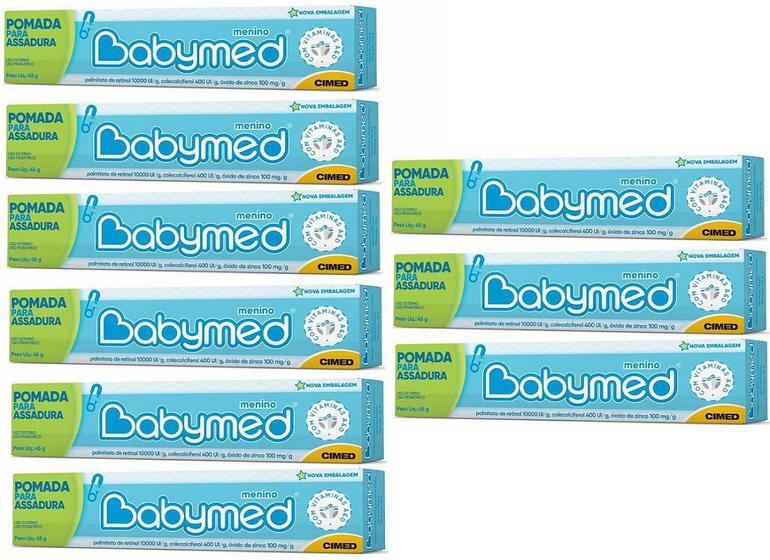 Babymed Pomada tratamento kit com 9x45g Azul Bebê Menino - Cimed ...