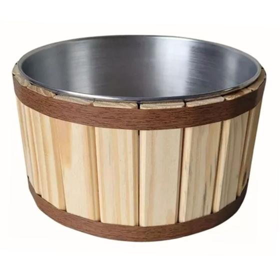 Bacia Balde Tina Grande Para Bebidas E Gelo Em Alumínio Mdf - Ana ...