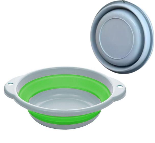 Bacia Dobrável Retrátil De Silicone Capacidade 10L 35Cm - Futuro Brasil ...