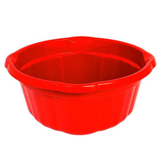 Bacia Grande Plástica Redonda Terraplast 30l Lavanderia Cozinha C/ Alça ...