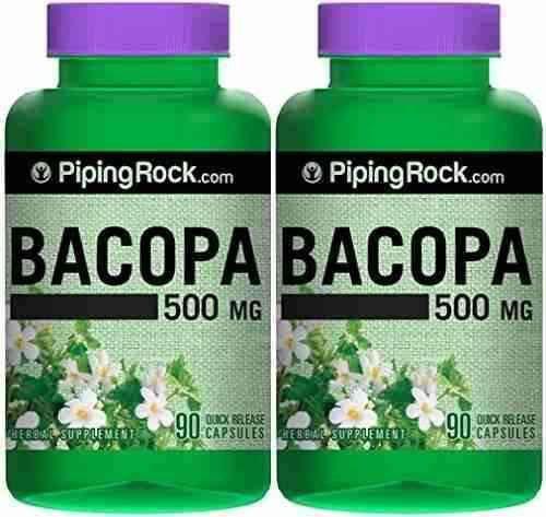 Bacopa Monieri 500Mg 180 Cápsulas - Piping Rock - Fitoterápicos e ...