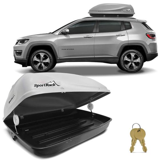 Bagageiro Maleiro De Teto Sport Rack Conquest Jeep Compass 2007 A 2018 ...
