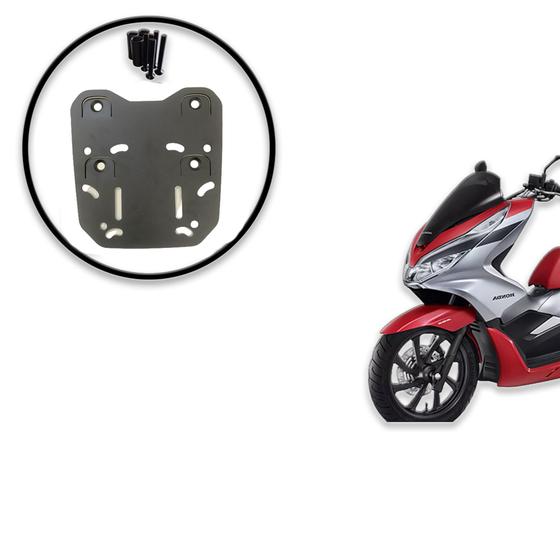 Bagageiro Suporte para baú superior Honda PCX 160 2022 2023 Preto - Awa - Bagageiros - Magazine ...